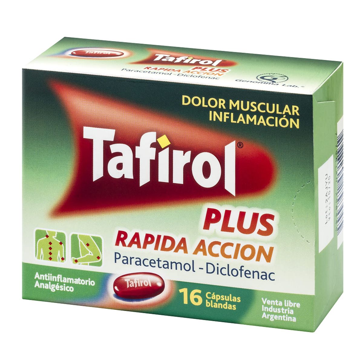 Tafirol Plus Rapida Accion Caps.Bl. X 16 - Farmalife