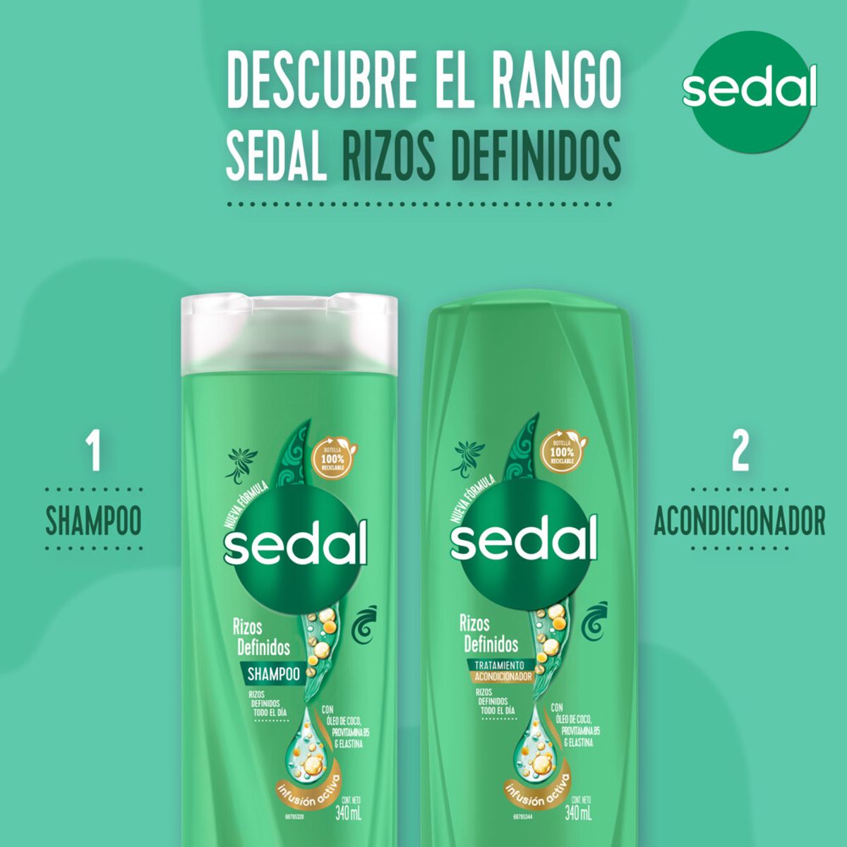 Acondicionador Sedal Rizos Definidos 340 Ml - Farmalife