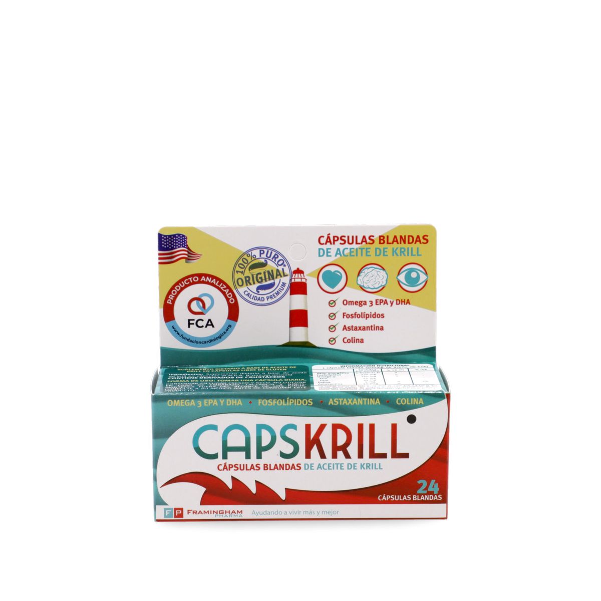 Capskrill® Omega 3 Aceite de Krill x 24 cápsulas - Farmalife