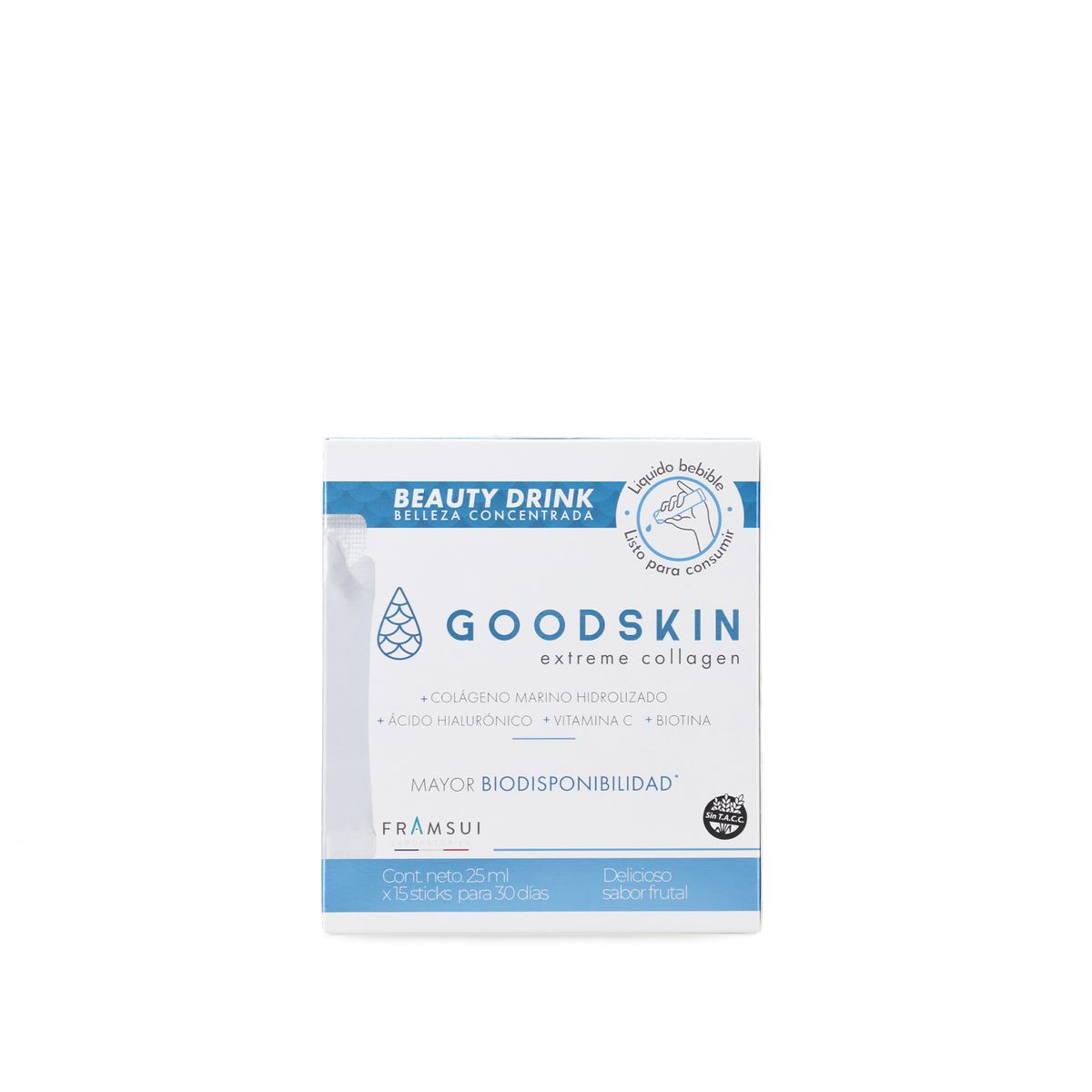 Goodskin Colágeno Marino Hidrolizado Bebible x 15 sticks - Farmalife