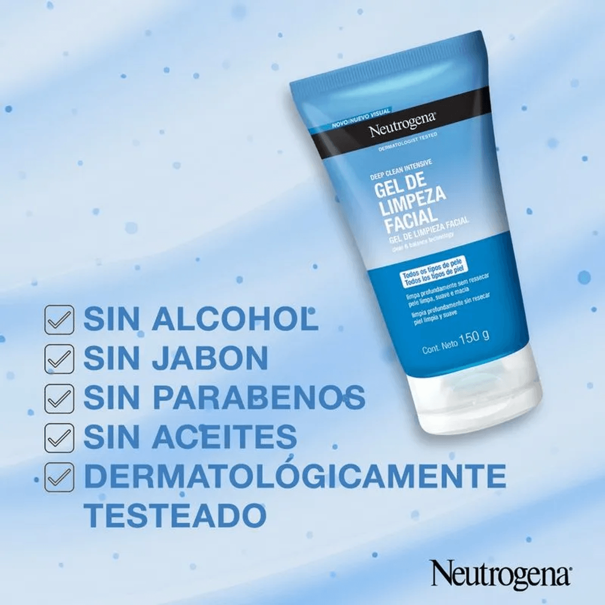 NEUTROGENA Gel de Limpeza Deep Clean Intensive 150 g - Farmalife