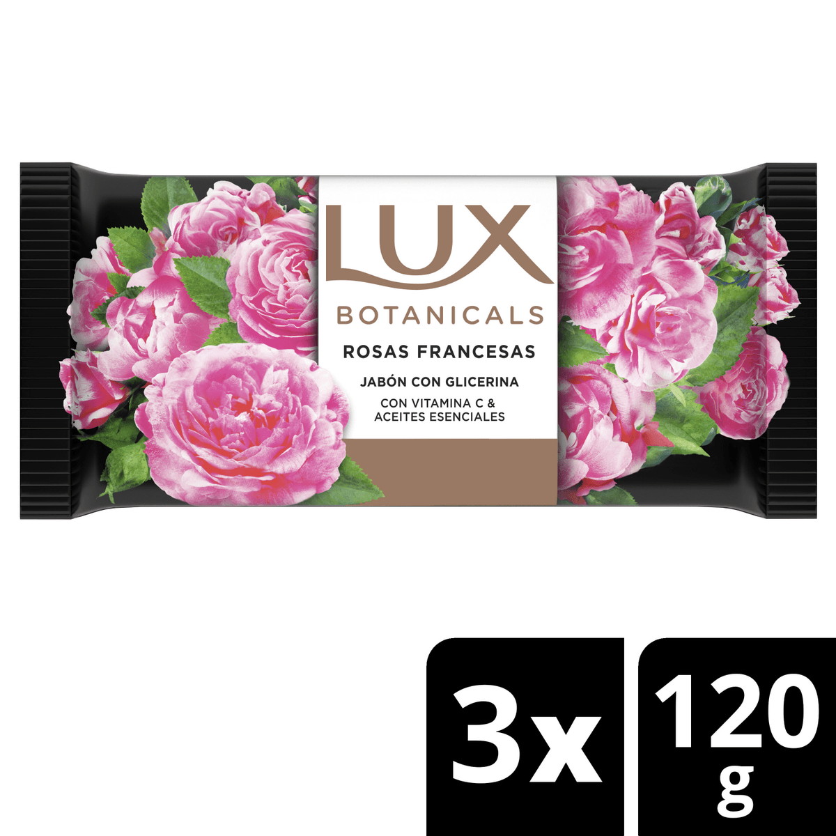 Jabon En Barra Lux Rosas Francesas Multipack X3 120 G - Farmalife