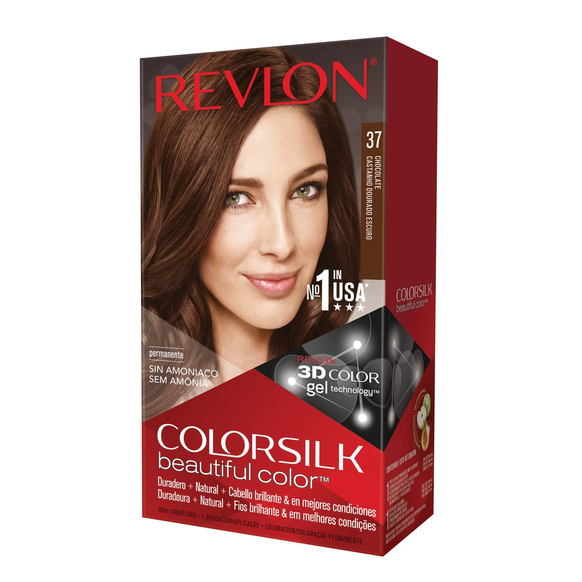 Revlon ColorSilk Beautiful Color 37 Chocolate - Farmalife