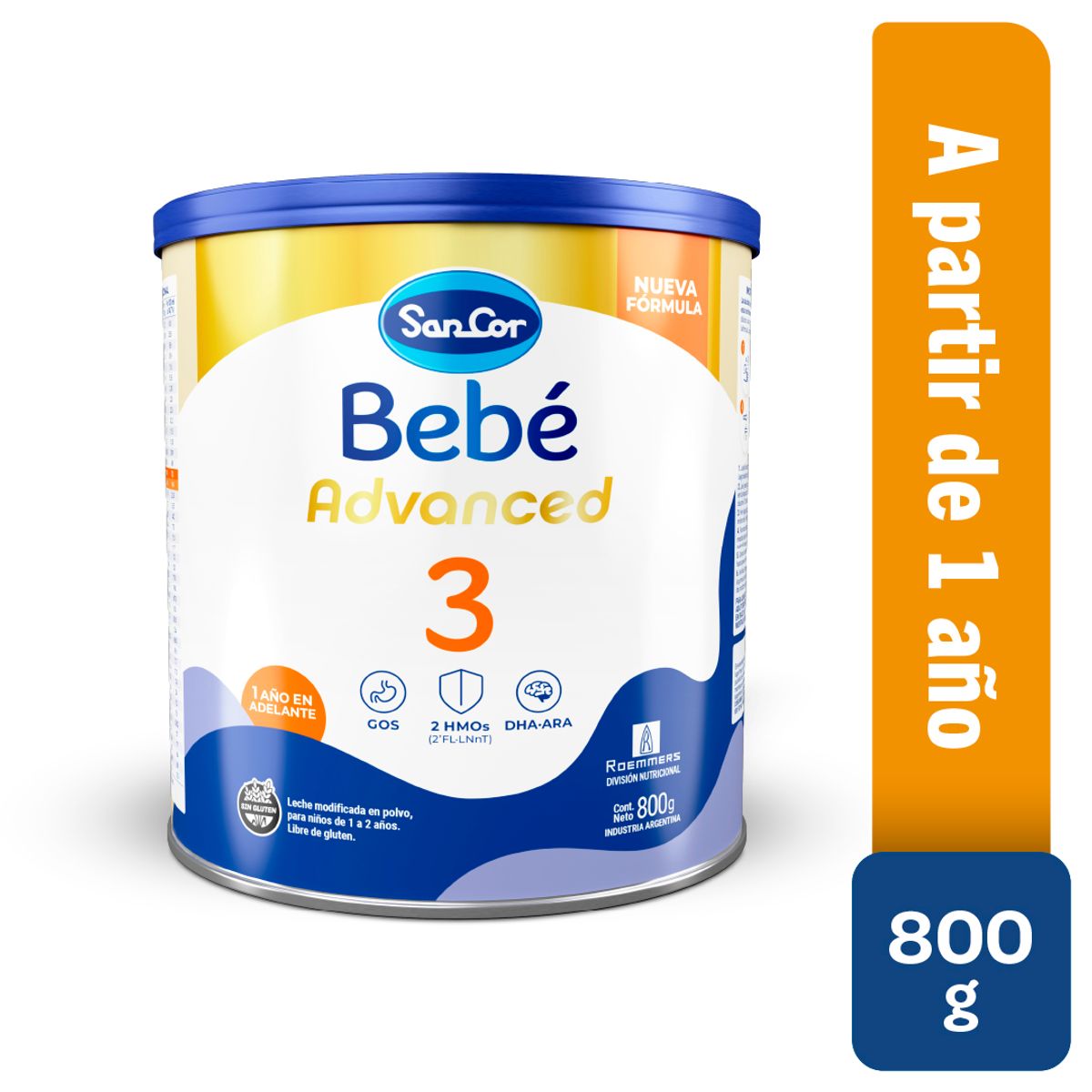 Sancor Bebe 3 Advanced Lata X 800 Gr - Farmalife